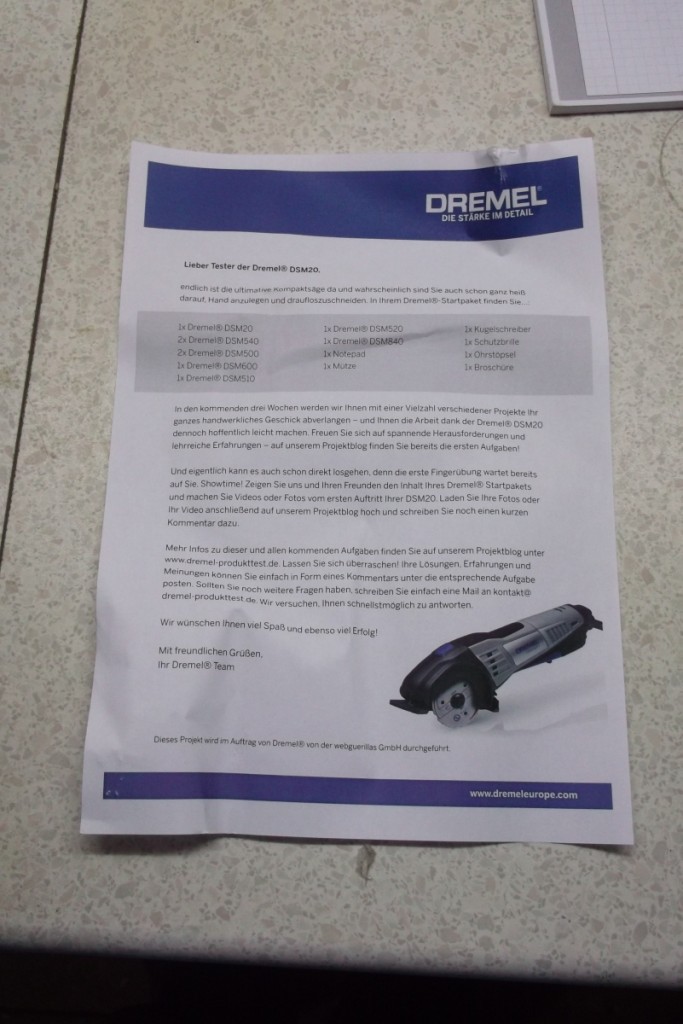 Dremel DSM20 Test - 3 Aufgaben zum Test der Kompaktsäge