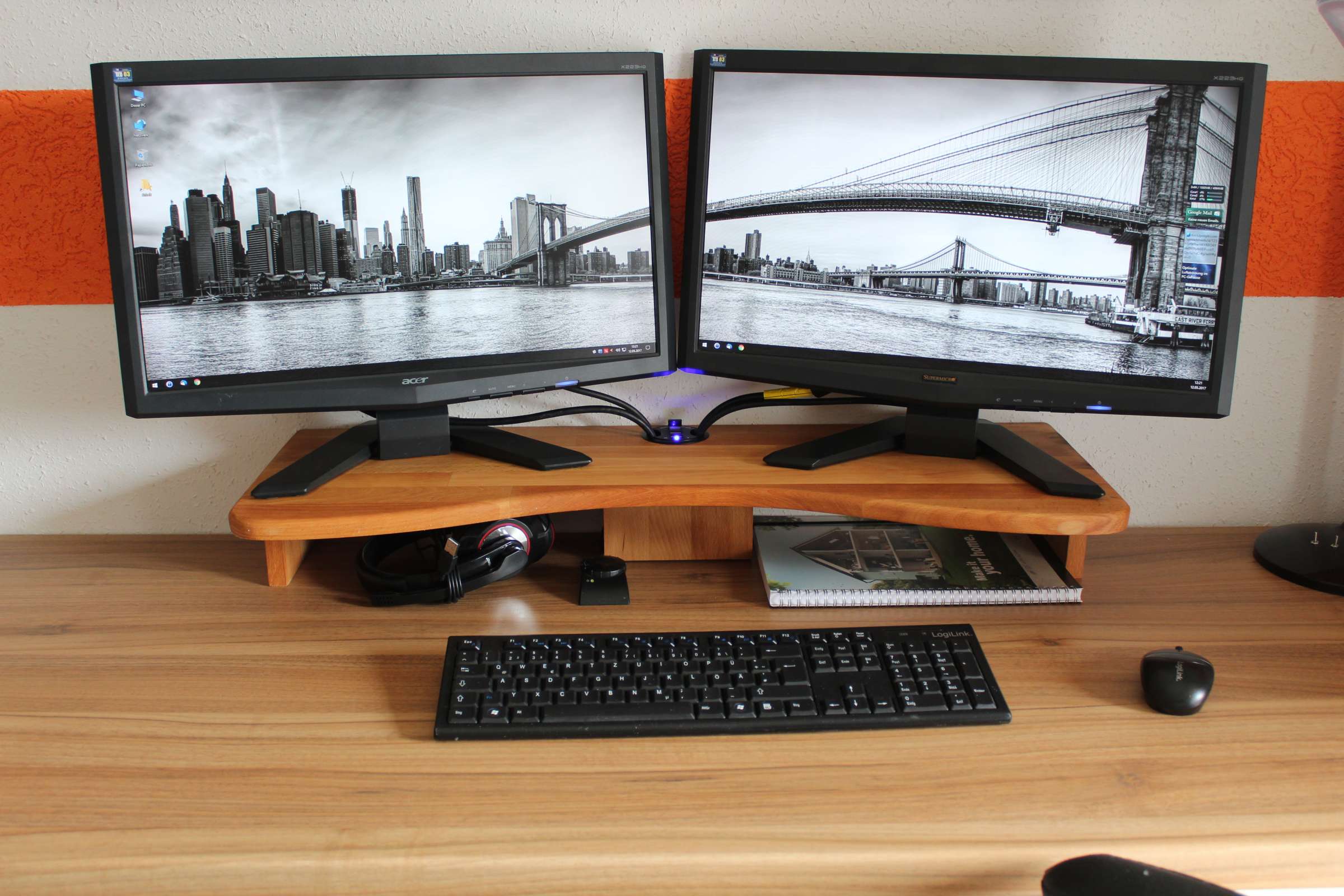 Monitorhalter: Schreibtischumbau für mehr Ordnung - I and DIY